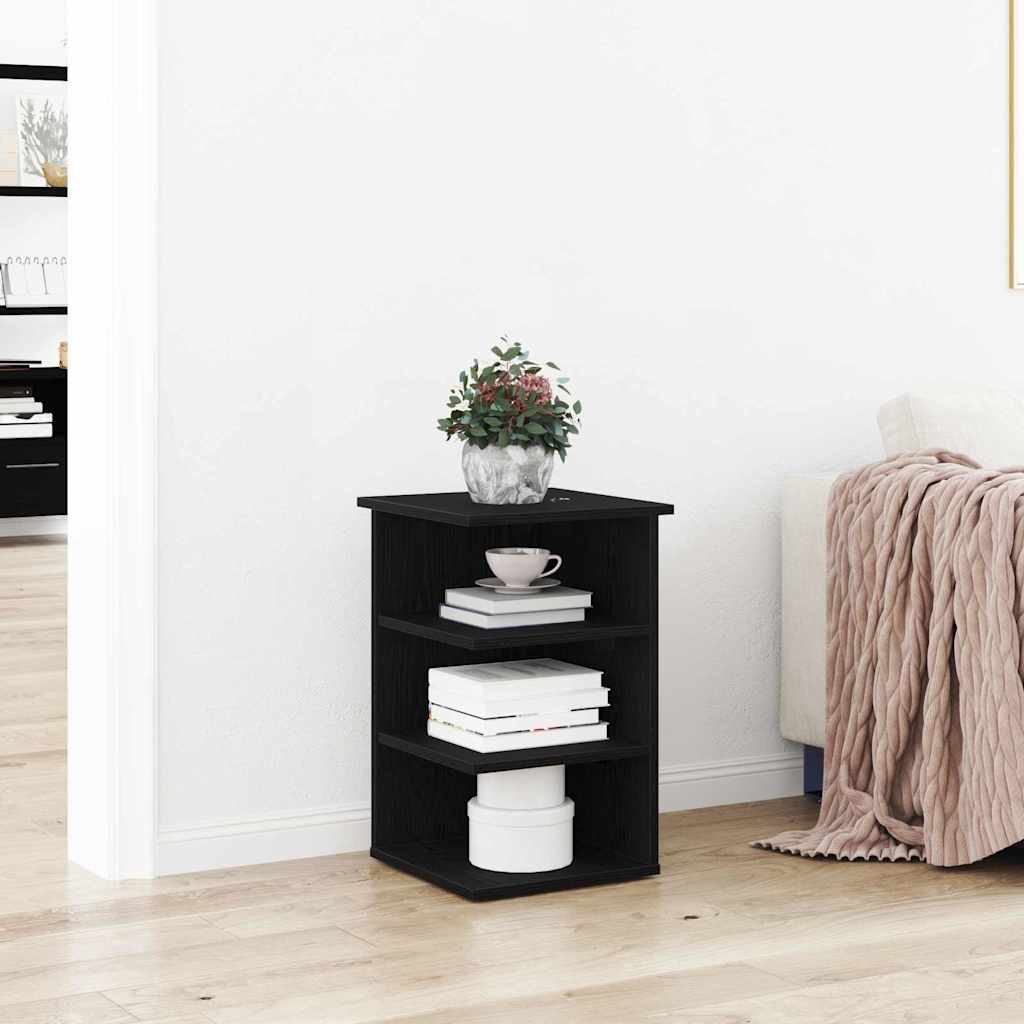 Meuble d'appoint Chêne noir 35 x 35 x 55 cm Bois d'ingénierie | Leroy ...