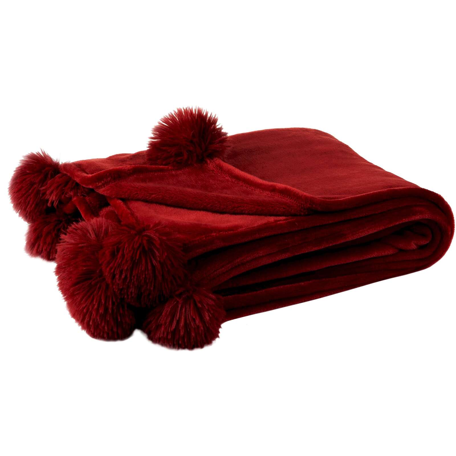 Plaid Verona 170 x 130 x 1 cm Rouge carmin | Leroy Merlin