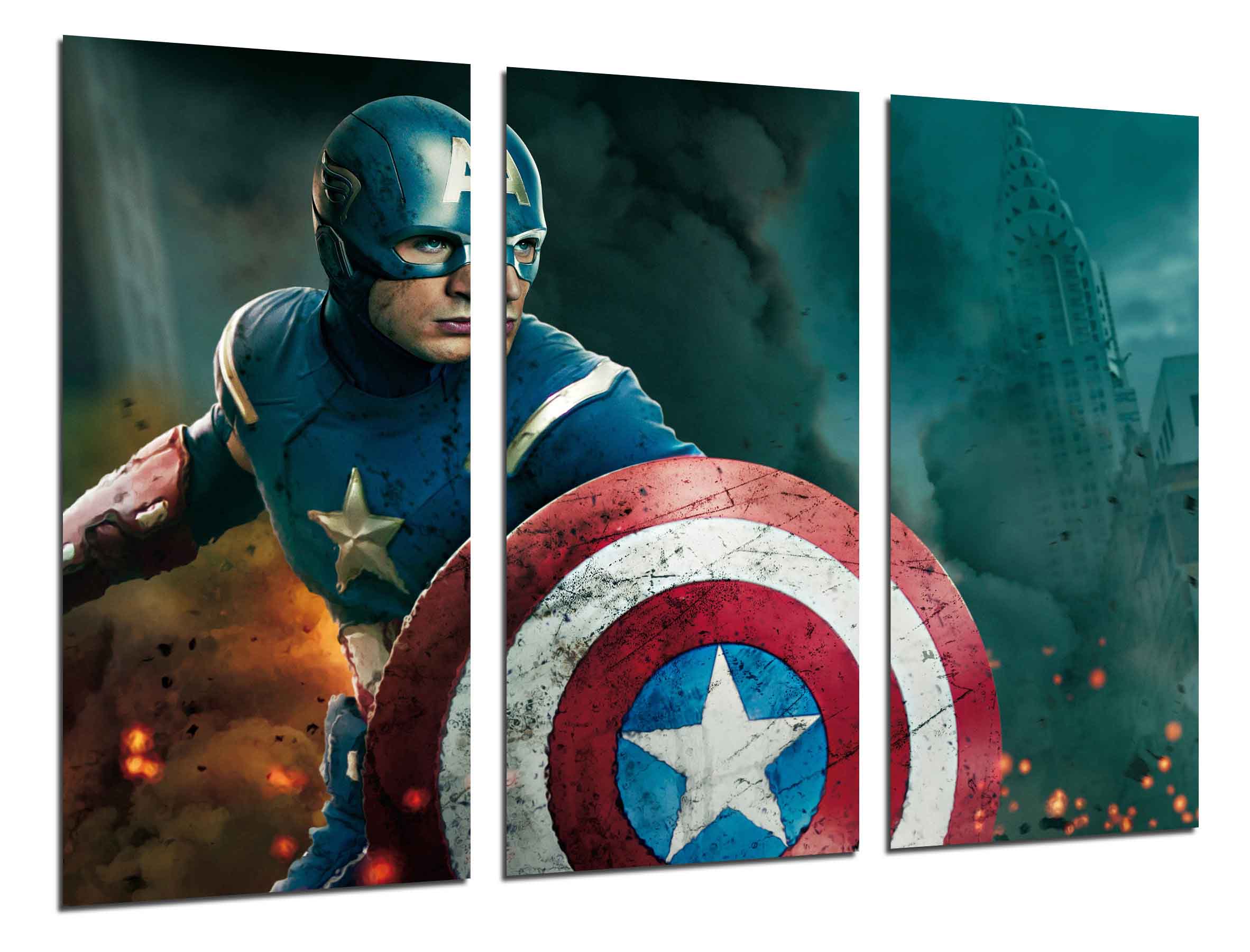 Set de posters Capitan America, Los vengadores, Cine, impresión digital ...