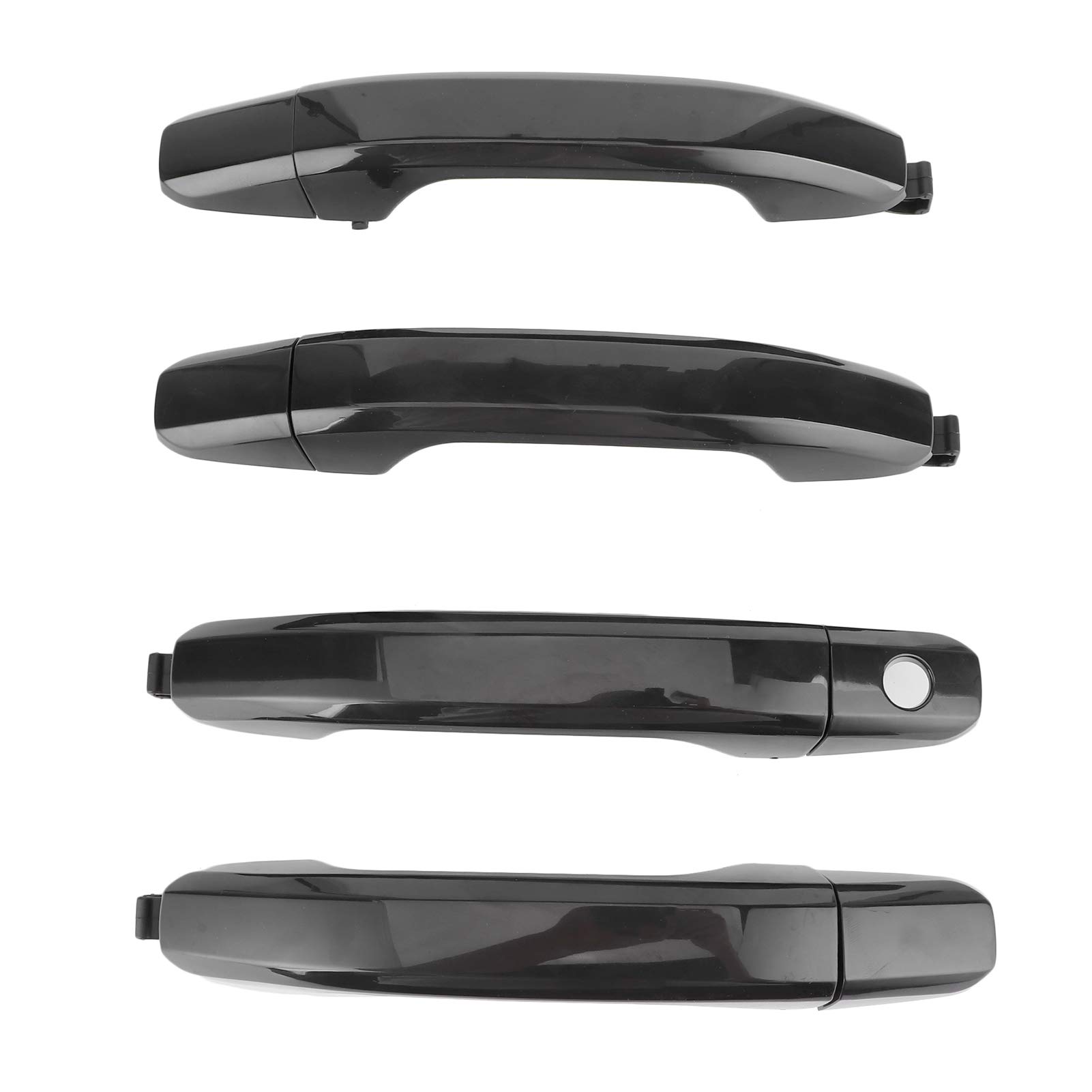 Lot de 4 poignées de porte noires brillantes 22923605 23236150 22929464 ...