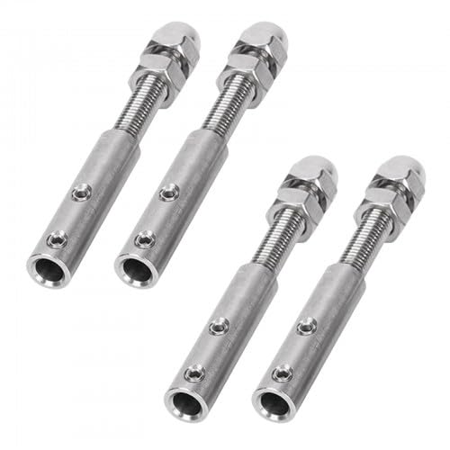4 Pièces Tendeur Cable Inox, Métallique Terminal À Vis pour Cable Inox ...