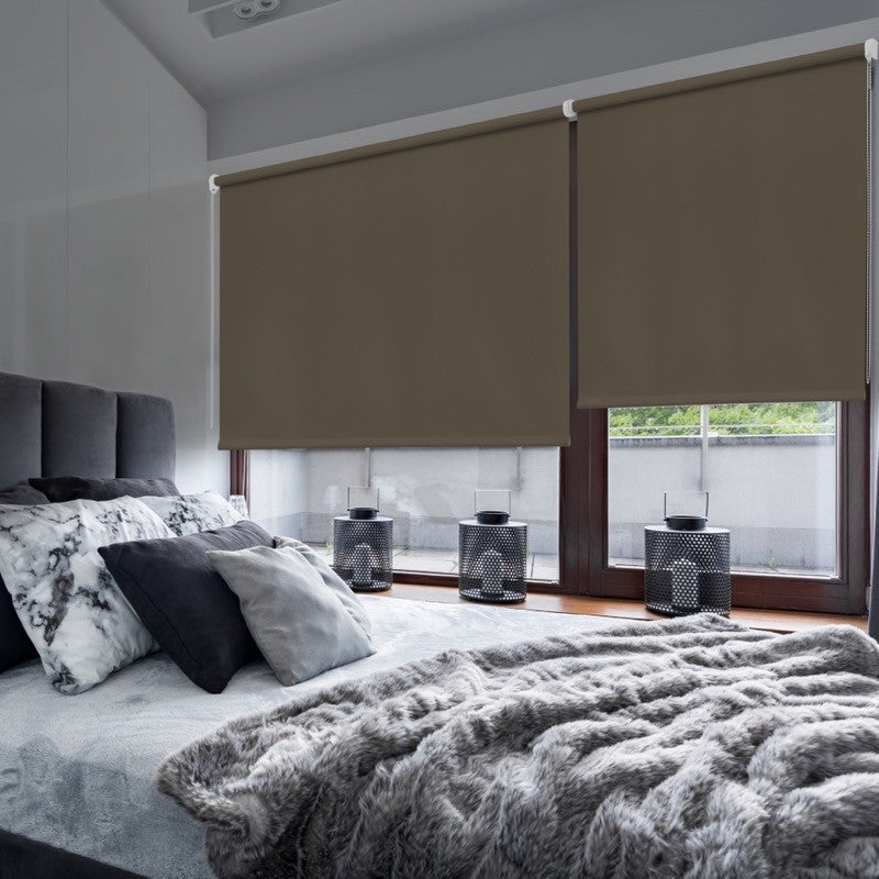 Tende a rullo Oscuranti Da Interno, ROLL-UP Tortora 140X250 | Leroy Merlin