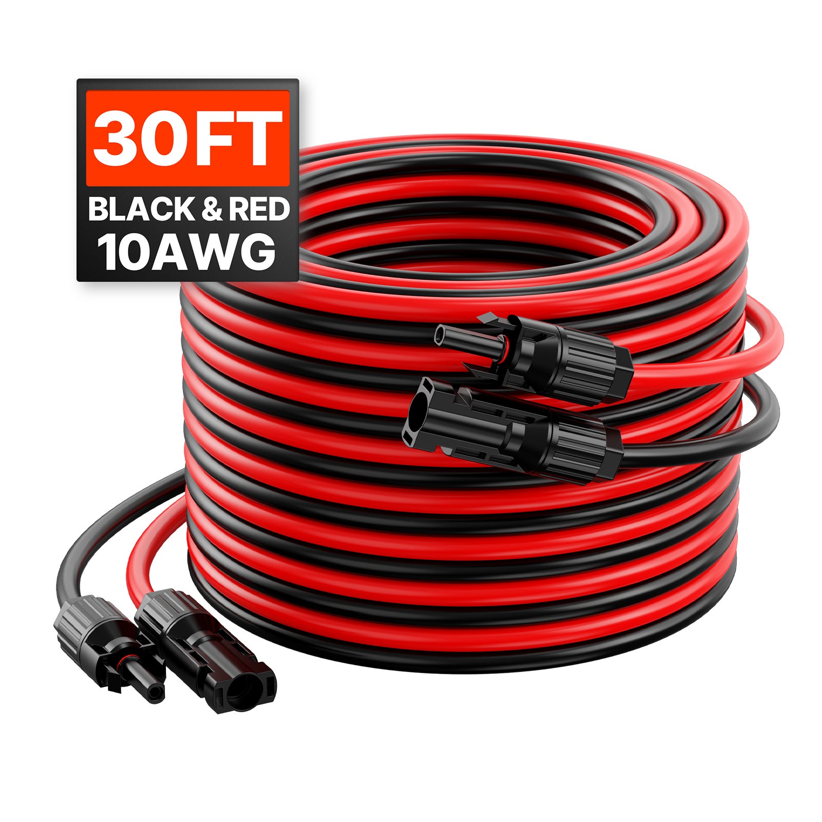 Cable extensión SucceBuy 9,14 m,10 AWG,conectores macho/hembra,1500 V ...