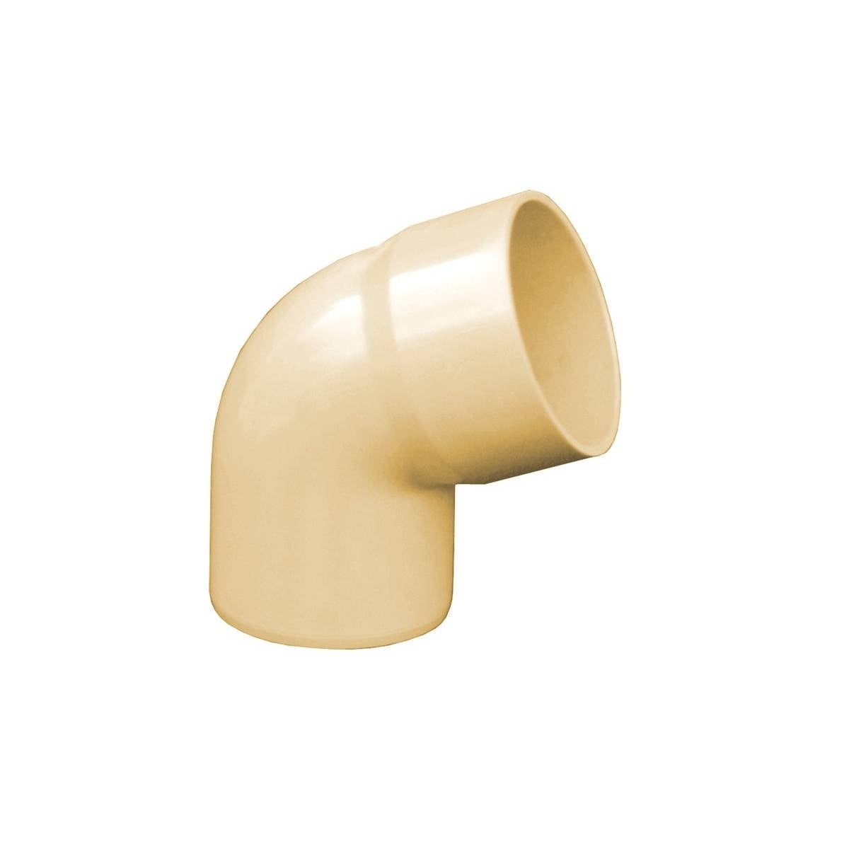 Coude Mâle femelle Ø100 à 67°30 ep 2,2 mm sable | Leroy Merlin