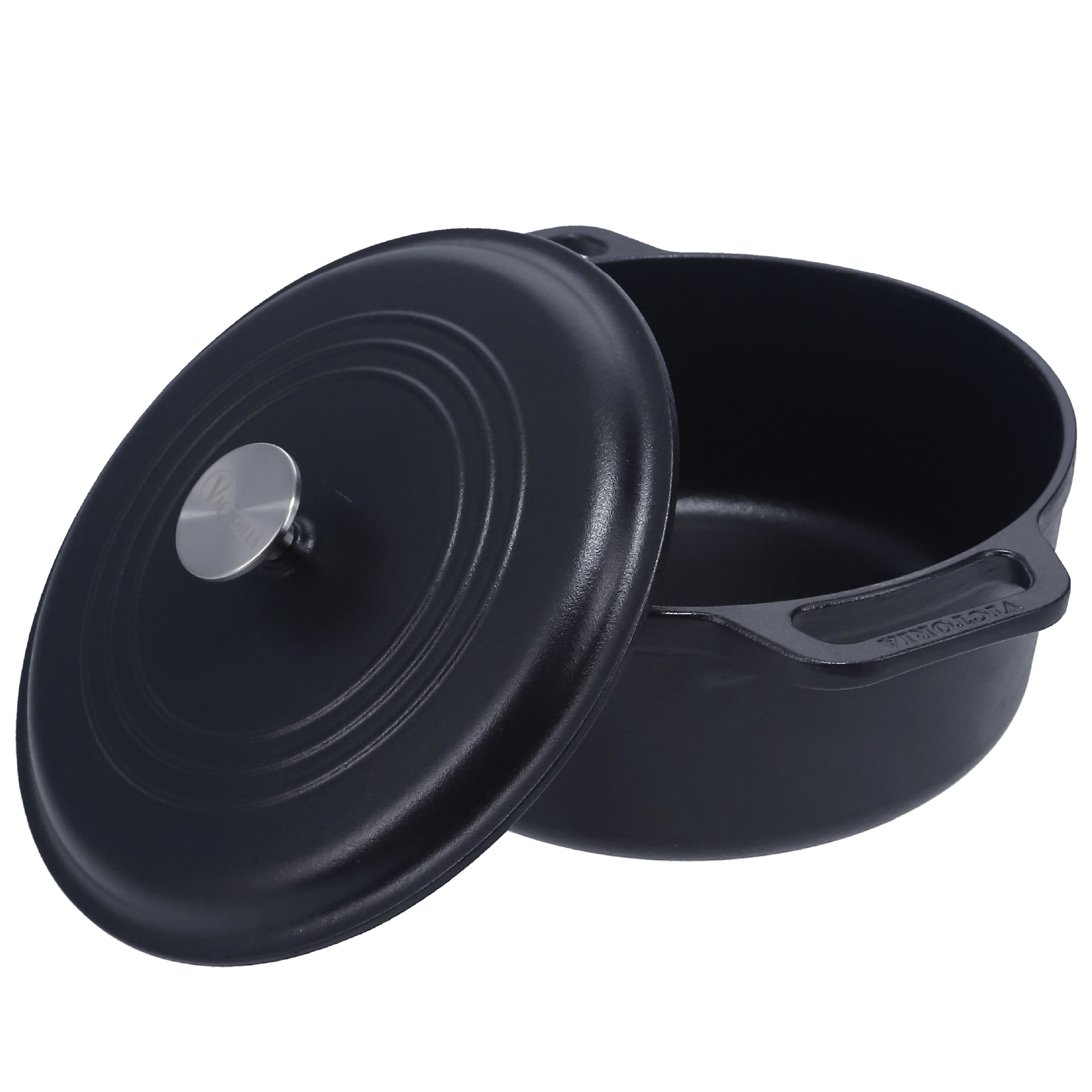Horno Holandés Olla Inducción Hierro Fundido Curado 29cm, Cocotte 6,6L ...