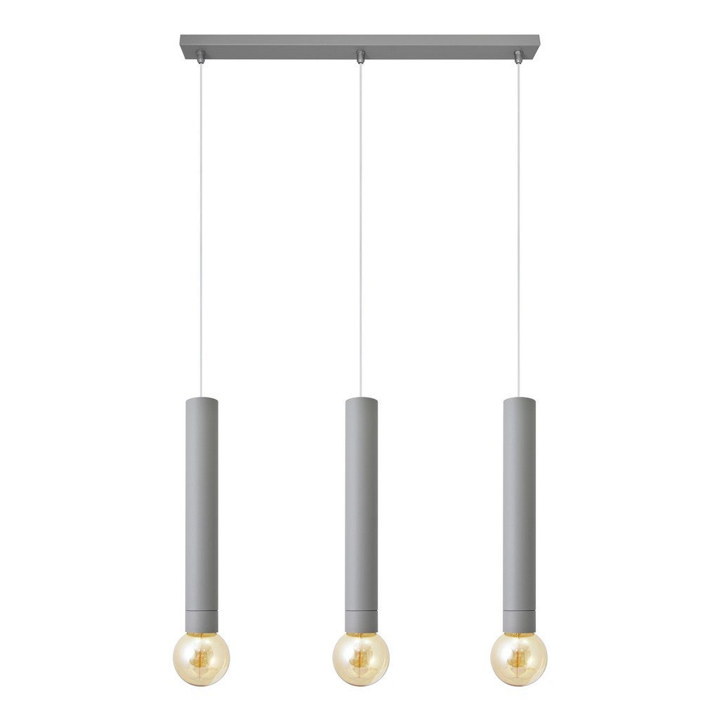 Helam TUBA Plafonnier Straight Bar Gris 60cm | Leroy Merlin