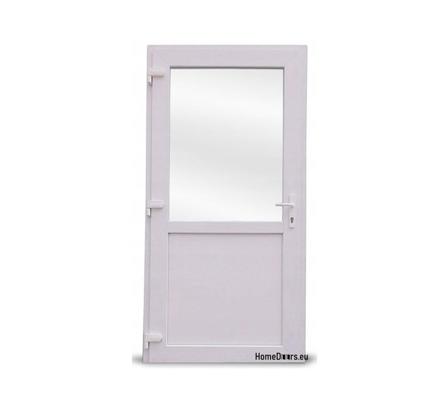 Portes de magasin extérieures en PVC 100/210 blanc GAUCHE | Leroy Merlin