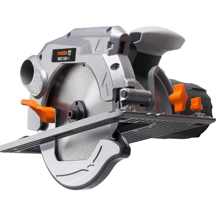 Scie circulaire MEISTER 1500W Laser - Réglage d'angle sans outil ...
