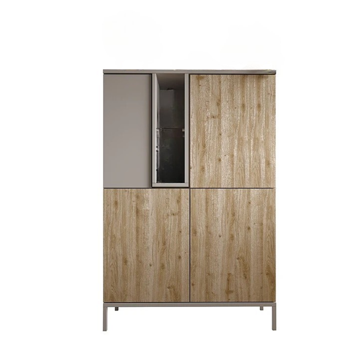 Aparador 4 puertas y 1 nicho L110 cm - GENT | Leroy Merlin