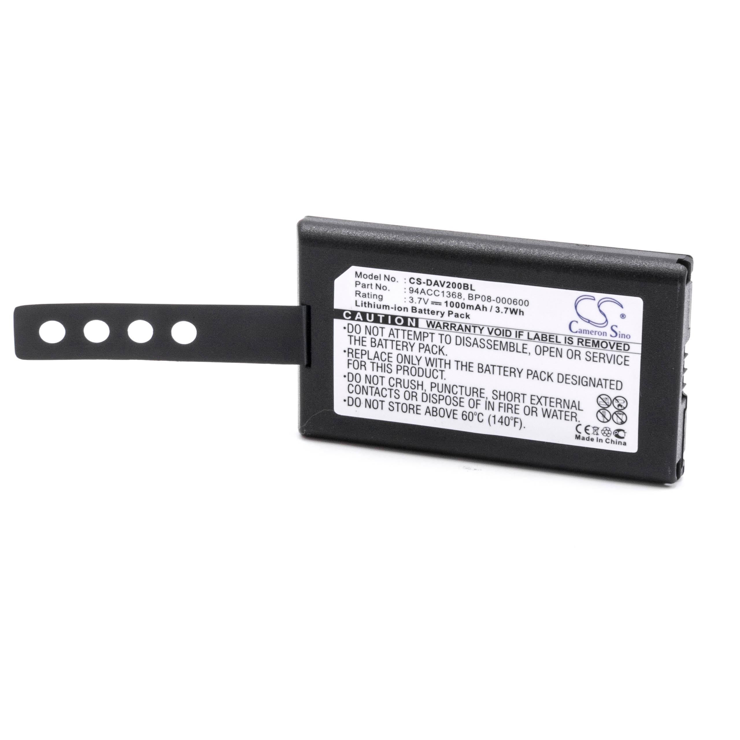 Vhbw Batterie compatible avec Datalogic CVR2, DL-Memor, Memor NFP ...
