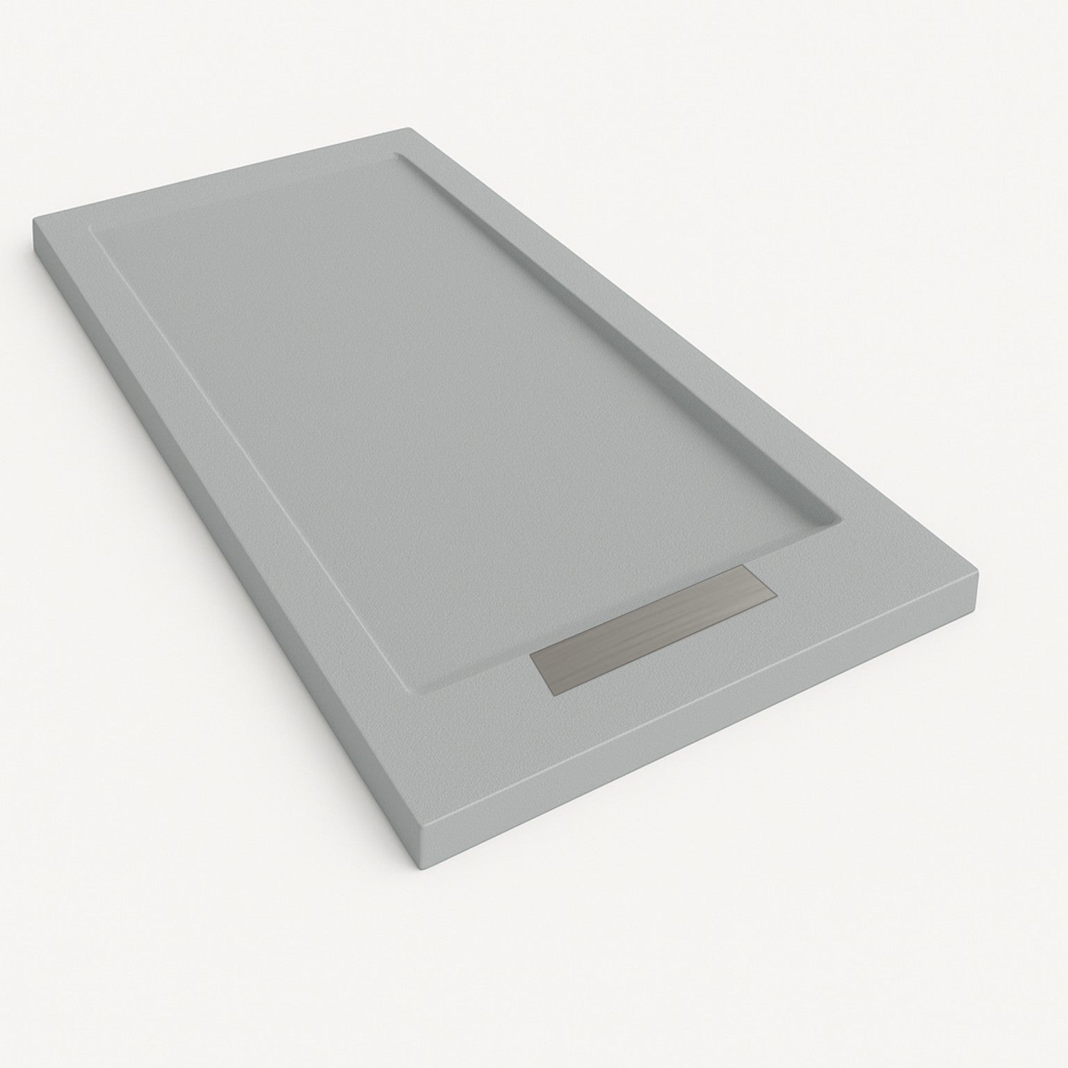 Plato de ducha Steen con marco 90X180 cm color Gris RAL 7040 rejilla ...