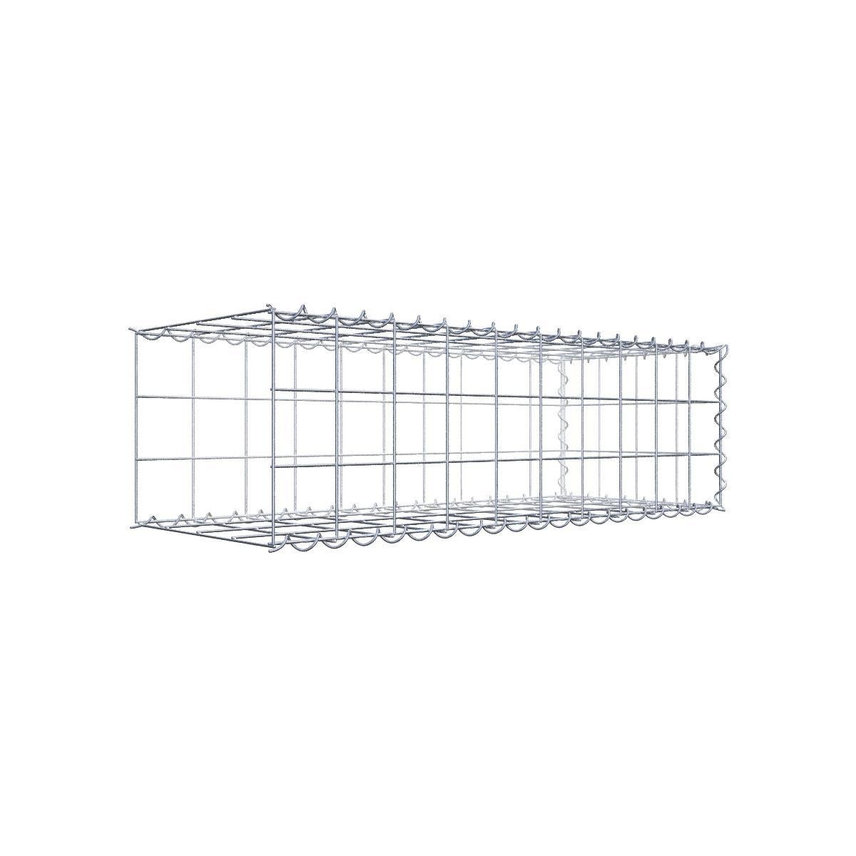 Gabiona - Gabion à monter en longueur 100 cm x 30 cm x 40 cm (L x H x P), maille 10 x 10 cm ...
