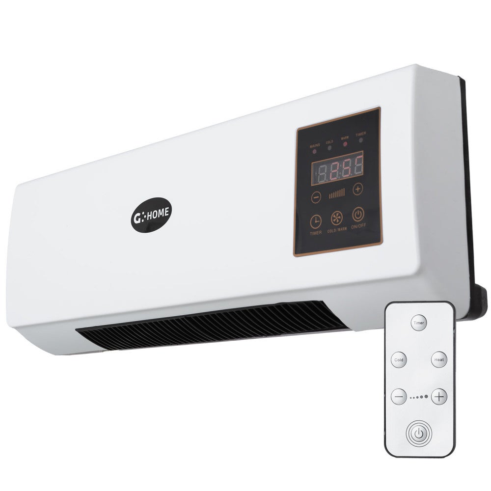Calefactor PTC + Ventilador 1500W Control Remoto Blanco | Leroy Merlin
