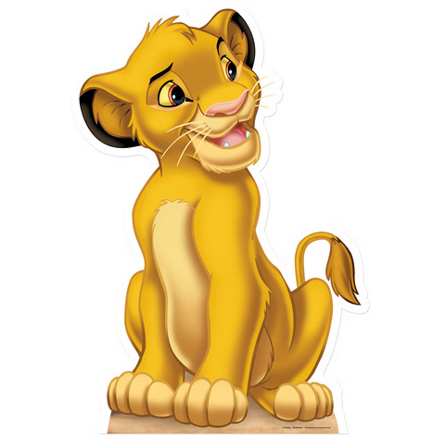 Figurine en carton taille réelle Le Roi Lion Simba H 95 CM | Leroy Merlin