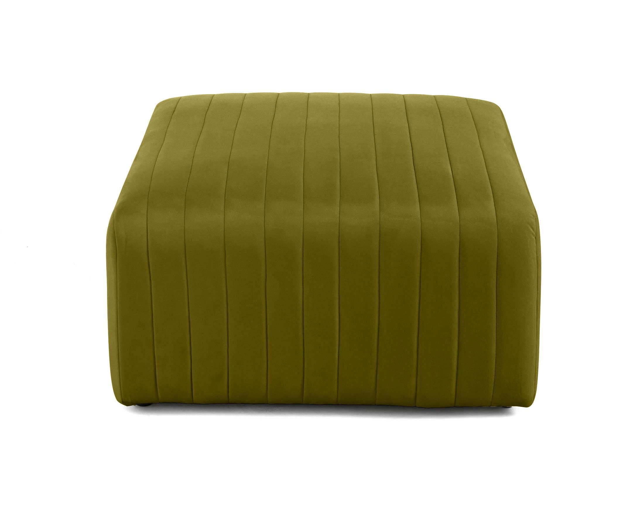 Pouf en velours 93*87*43 cm vert olive - NOVA - Best Mobilier | Leroy ...