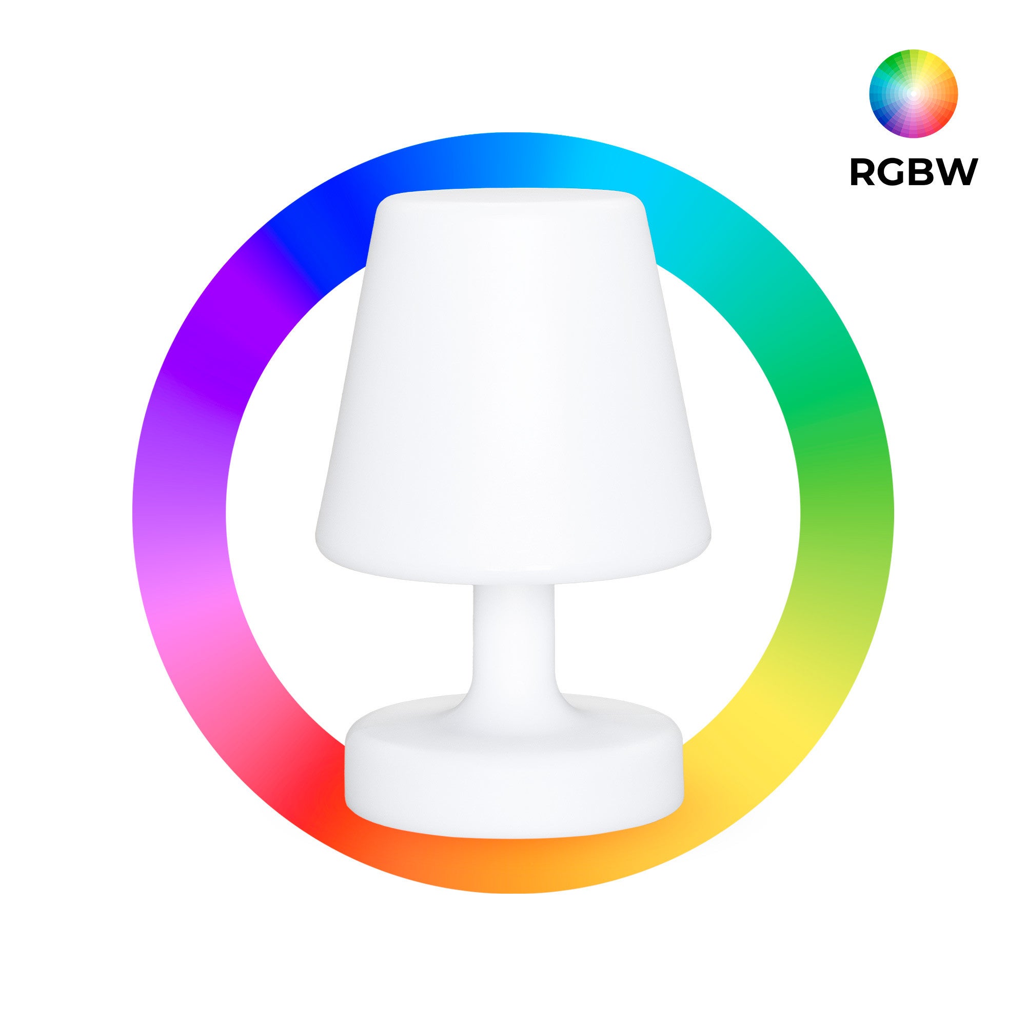 Lámpara luminosa LED RGBW - 6W - Recargable | Leroy Merlin