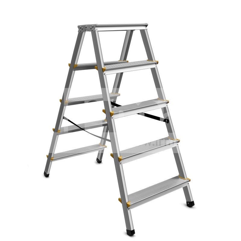 Echelle plateforme alu + 4 marches 2x5 150kg 102cm EU | Leroy Merlin