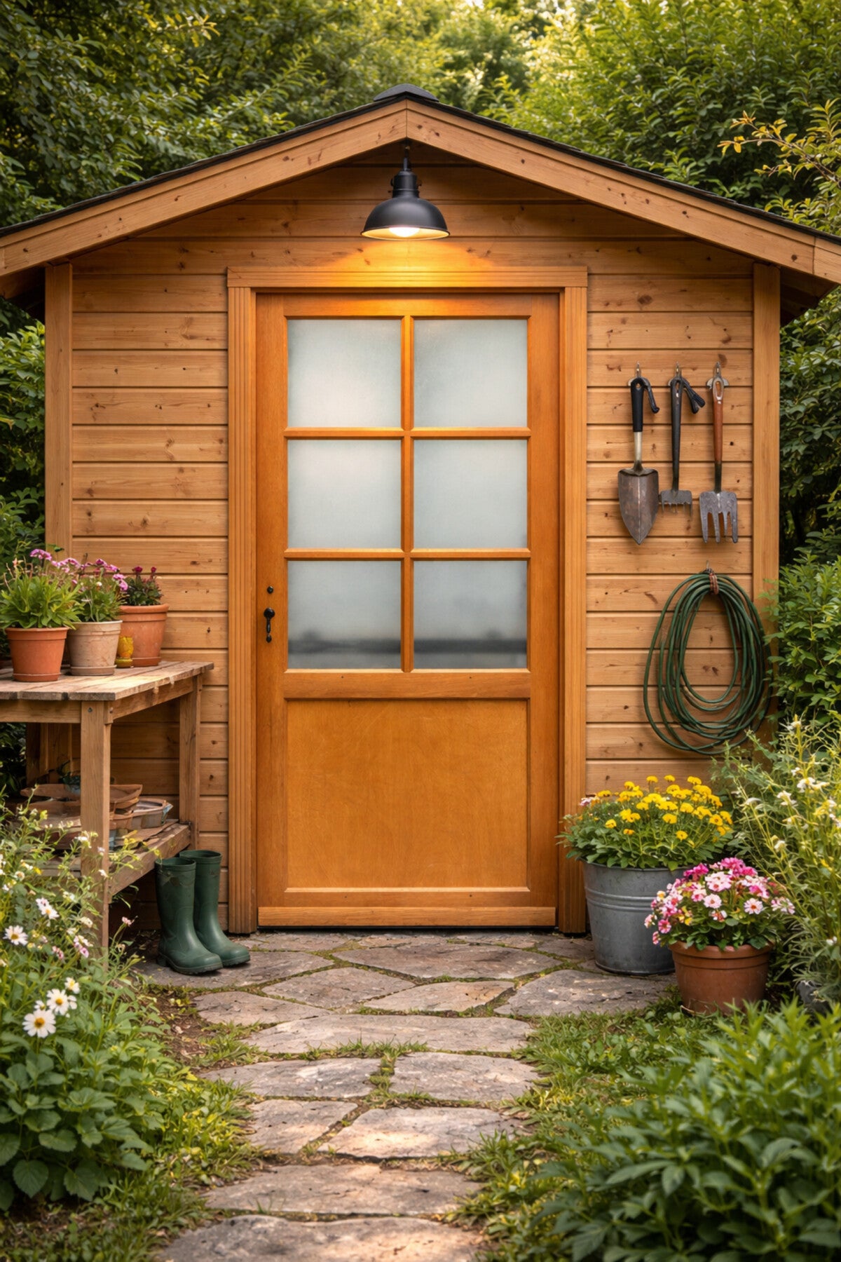 Puerta de servicio de madera con vitrina Naxos, H,200xl,80, tablero de ...