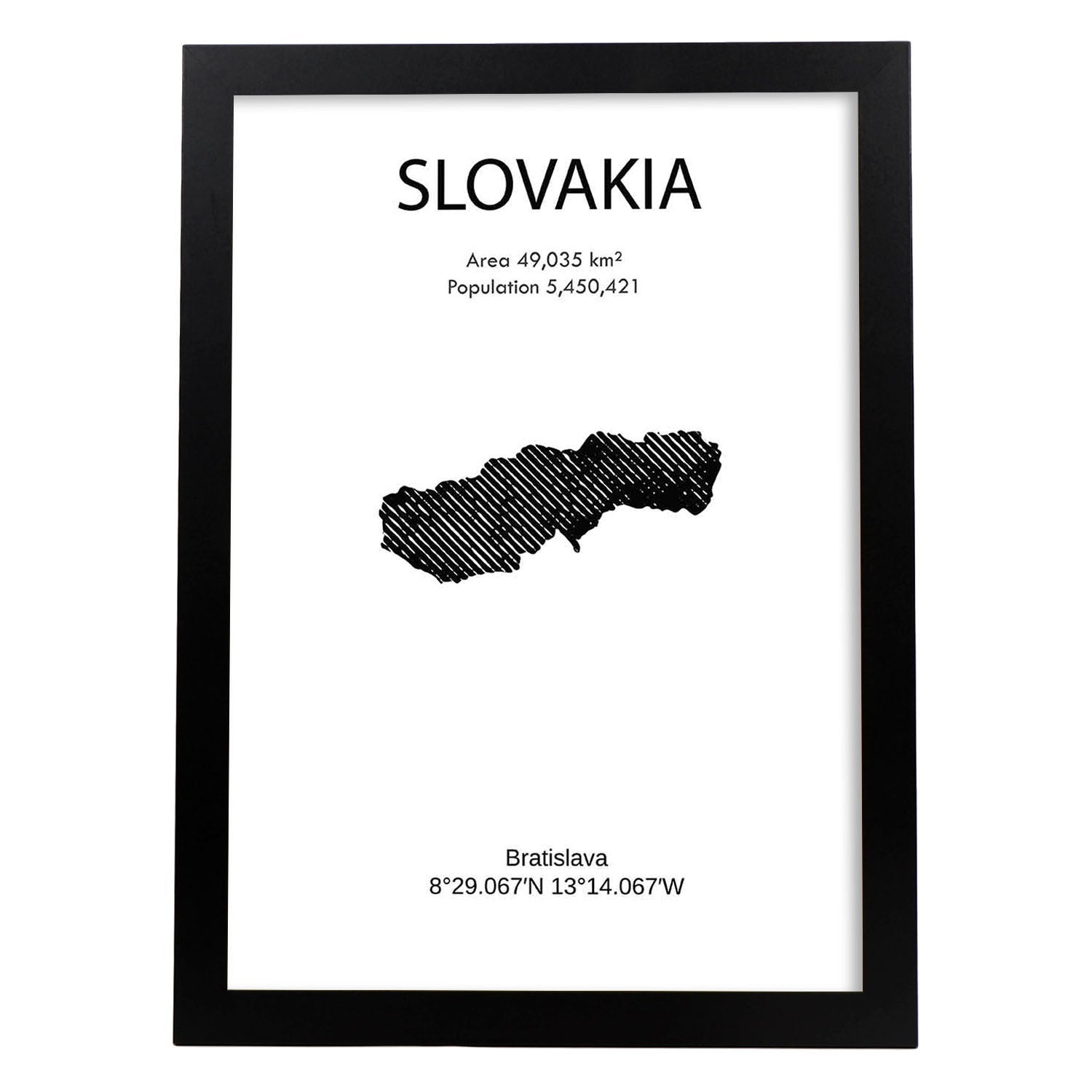 Affiche De Slovaquie. Plaques De Pays Et Continents Du Monde. Sans ...