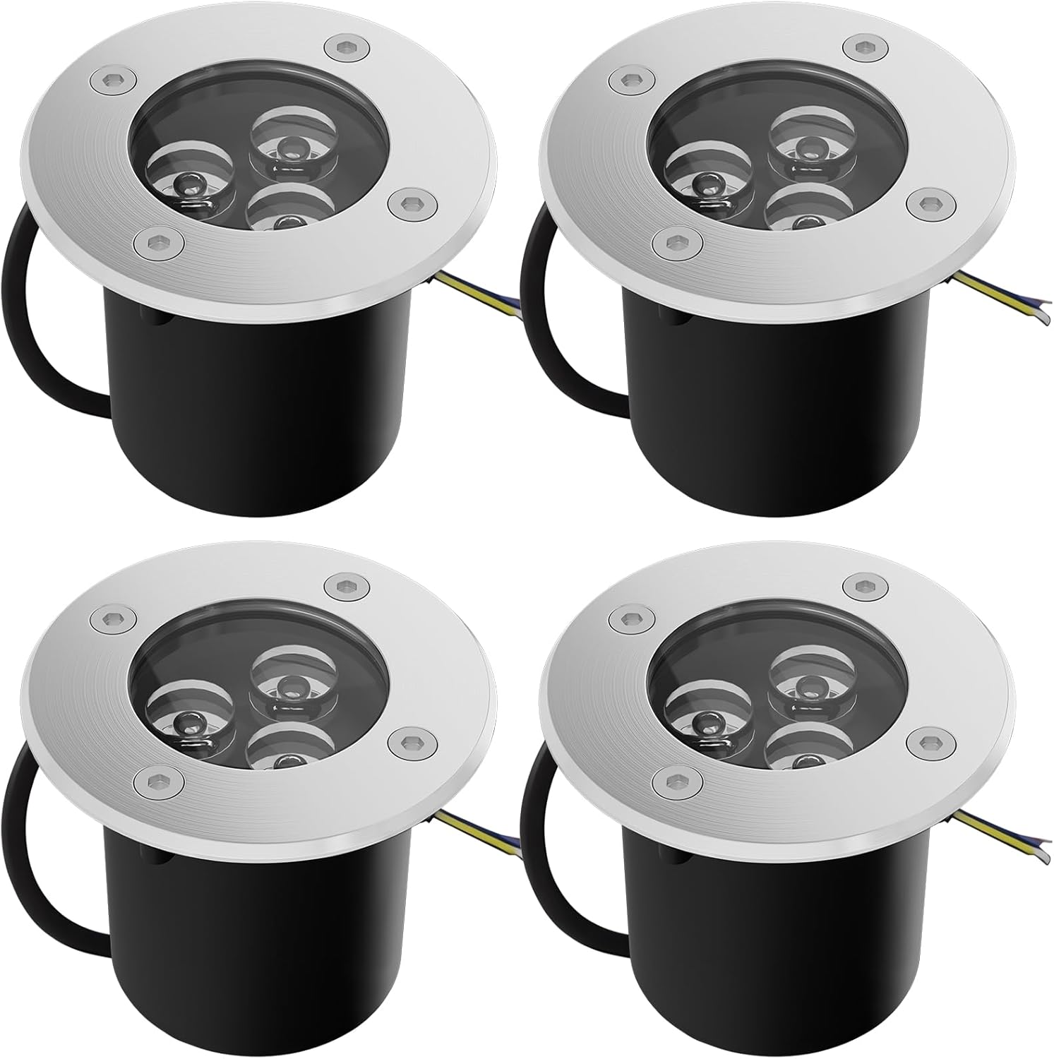 Spot Led Encastrable Exterieur, 4Pcs 3W Spot Terrasse Exterieur Encastrable IP67 Étanche ...