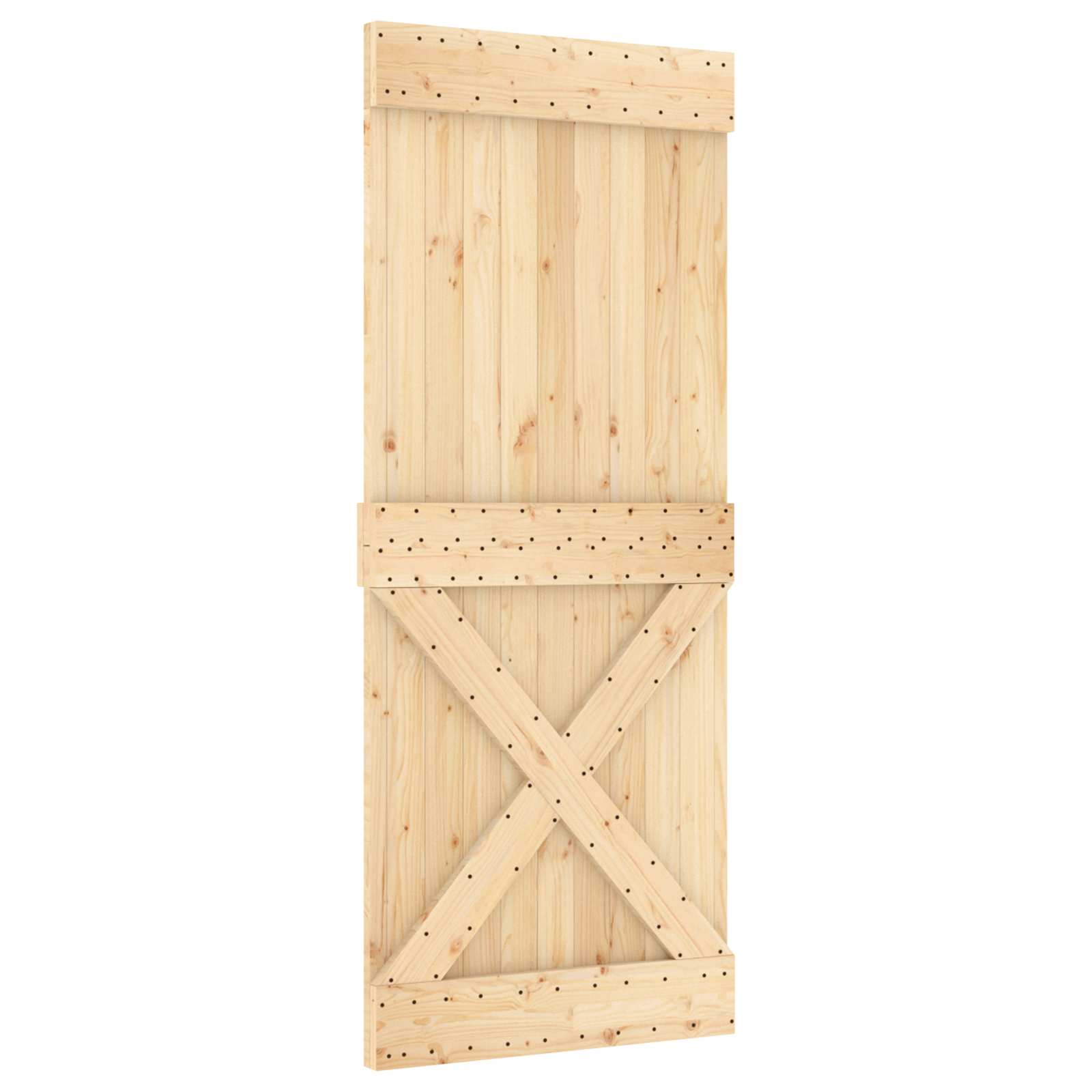 Porte NARVIK Naturel 85 x 210 cm Bois de pin massif | Leroy Merlin