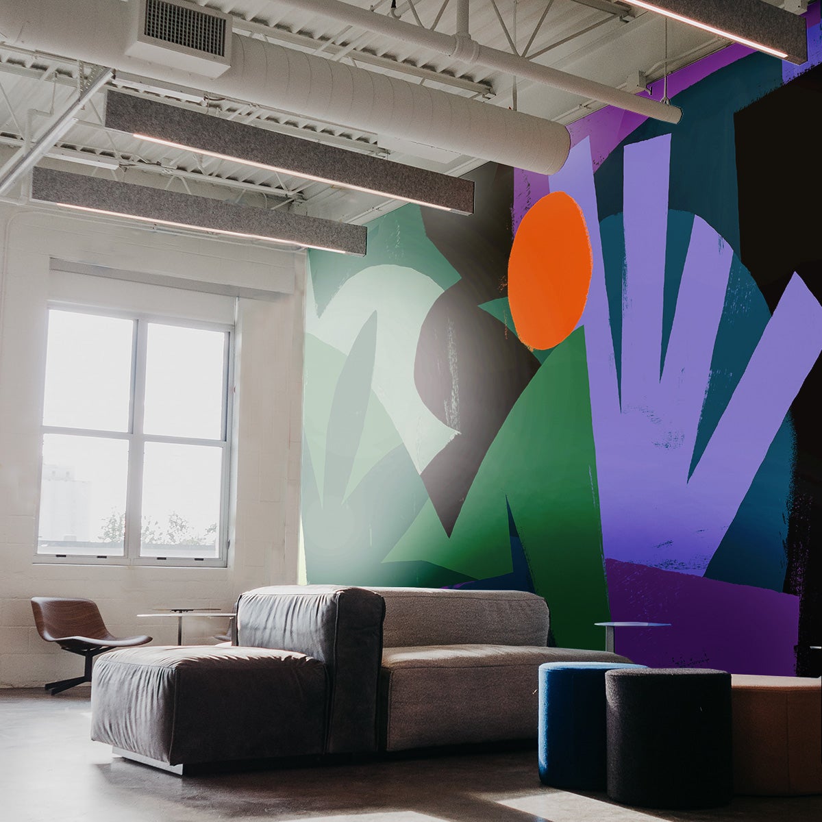 Papel pintado panorámico Cercle vaillant nuit, 170 x 250cm | Leroy Merlin