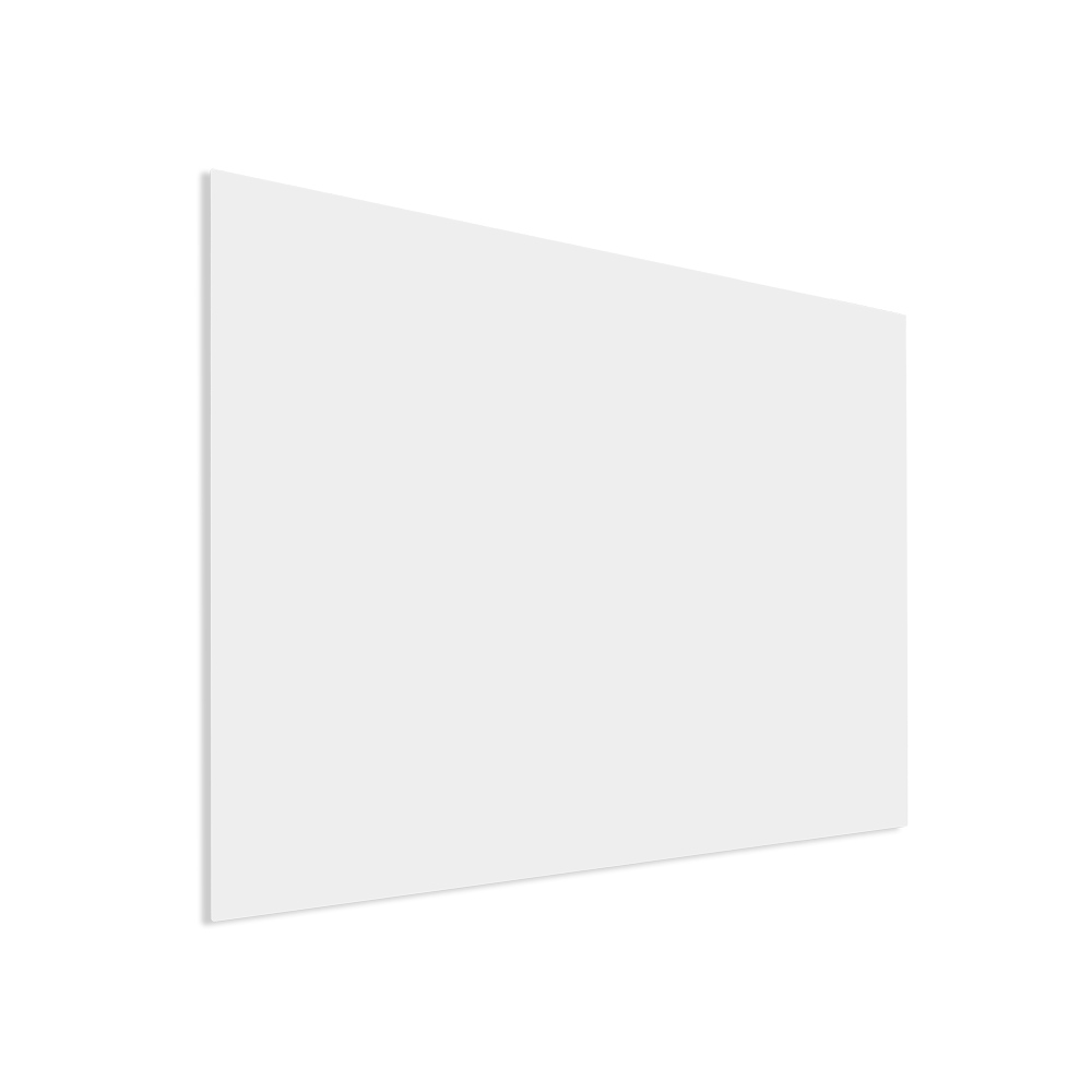 Tableau en verre Premium avec fixation aveugle - 60x90 cm - Blanc ...