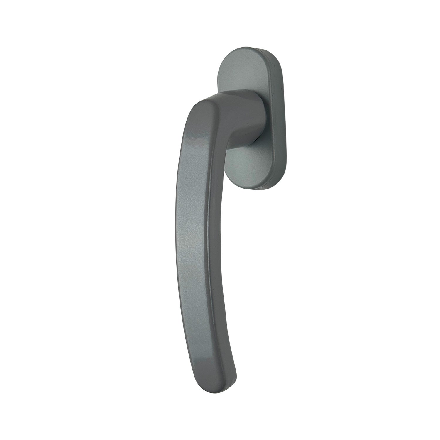 Poignée de fenêtre BALTIC, Aluminium gris RAL9006 carré dépassant 9 mm ...
