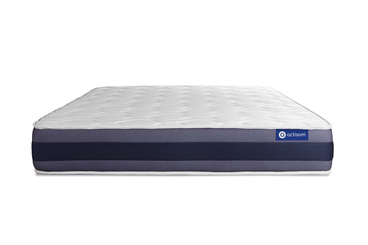 ACTISOM - Colchón de muelles ensacados y Memory Foam 150 x 200 - Doble ...