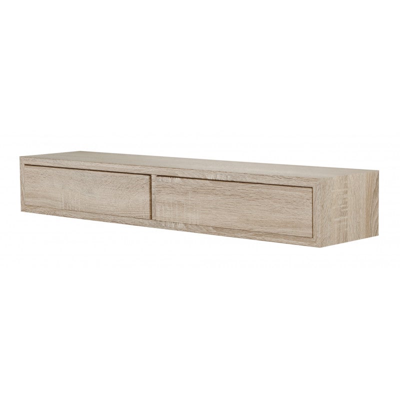 Estante de pared con cajón, mesita de noche flotante, estantería de ...