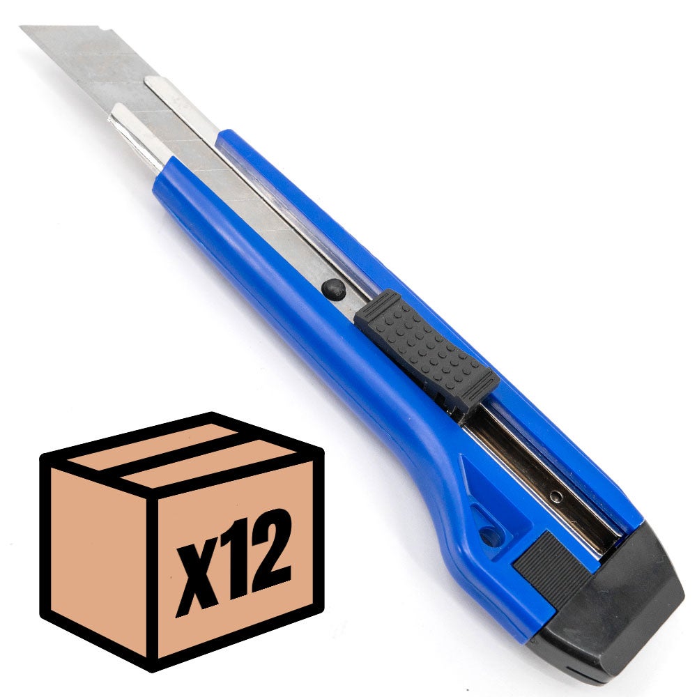 Lot de cutters professionnels bleus Couteau utilitaire rétractable avec ...