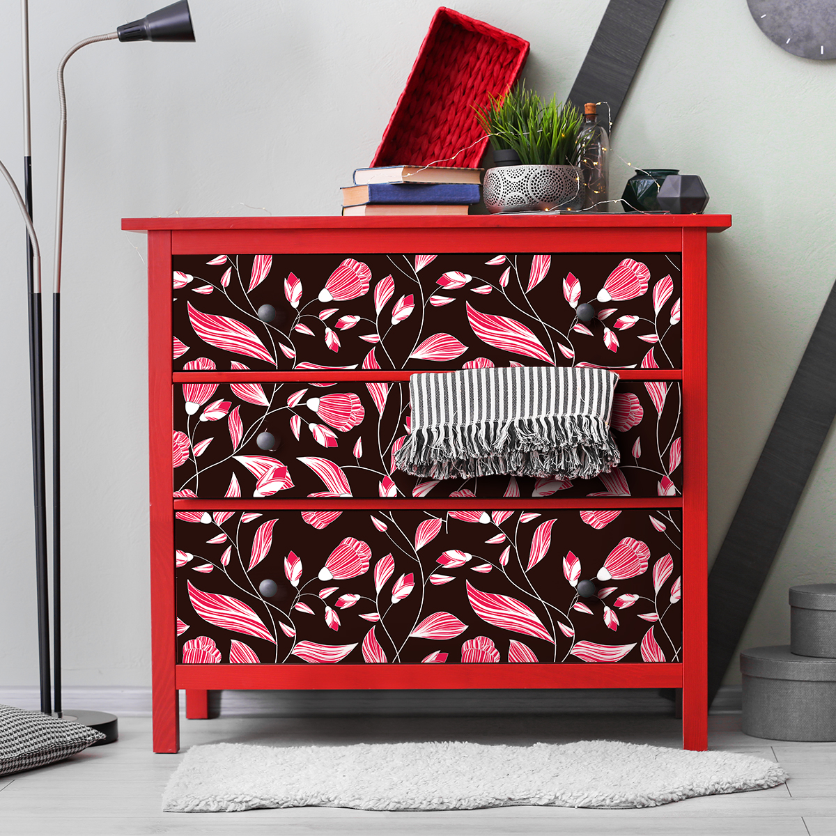 Vinilo muebles tropical sakama - adhesivo de pared - revestimiento ...