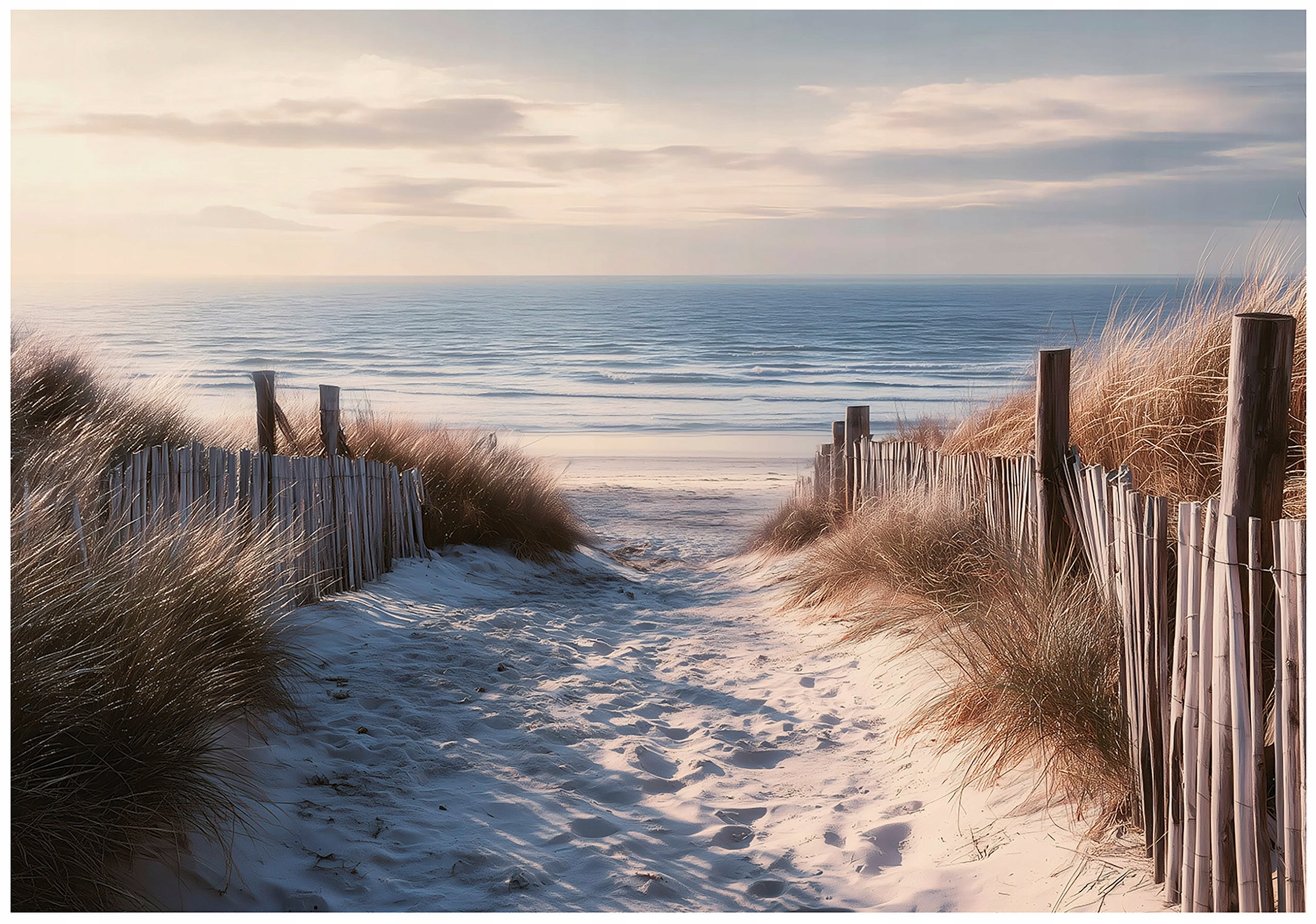 Papier Peint Panoramique Intissé Plage Beige Mer - 400x280 cm - Papier ...