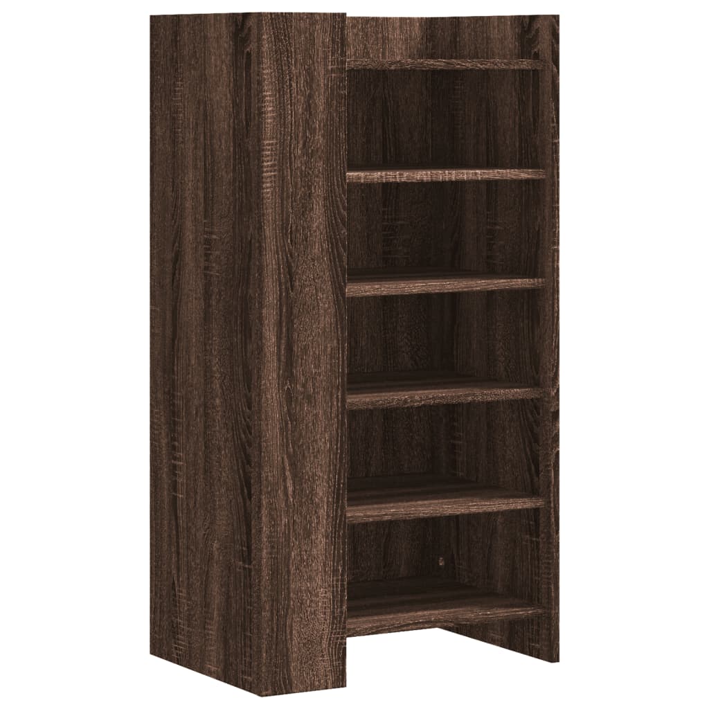 Mueble zapatero madera de ingenería marrón roble 52x37,5x100 cm | Leroy ...
