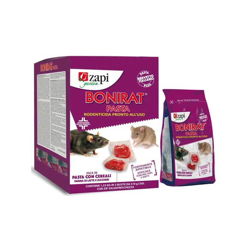 Cebo para ratones Bonirat Pasta G 510 Piezas 3 Zapi | Leroy Merlin