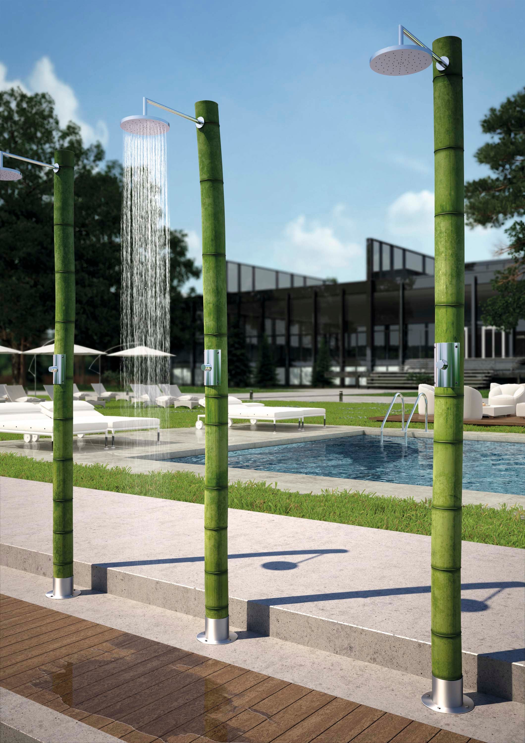 COLUMNA JARDIN BIO BAMBU VERDE MONOM | Leroy Merlin