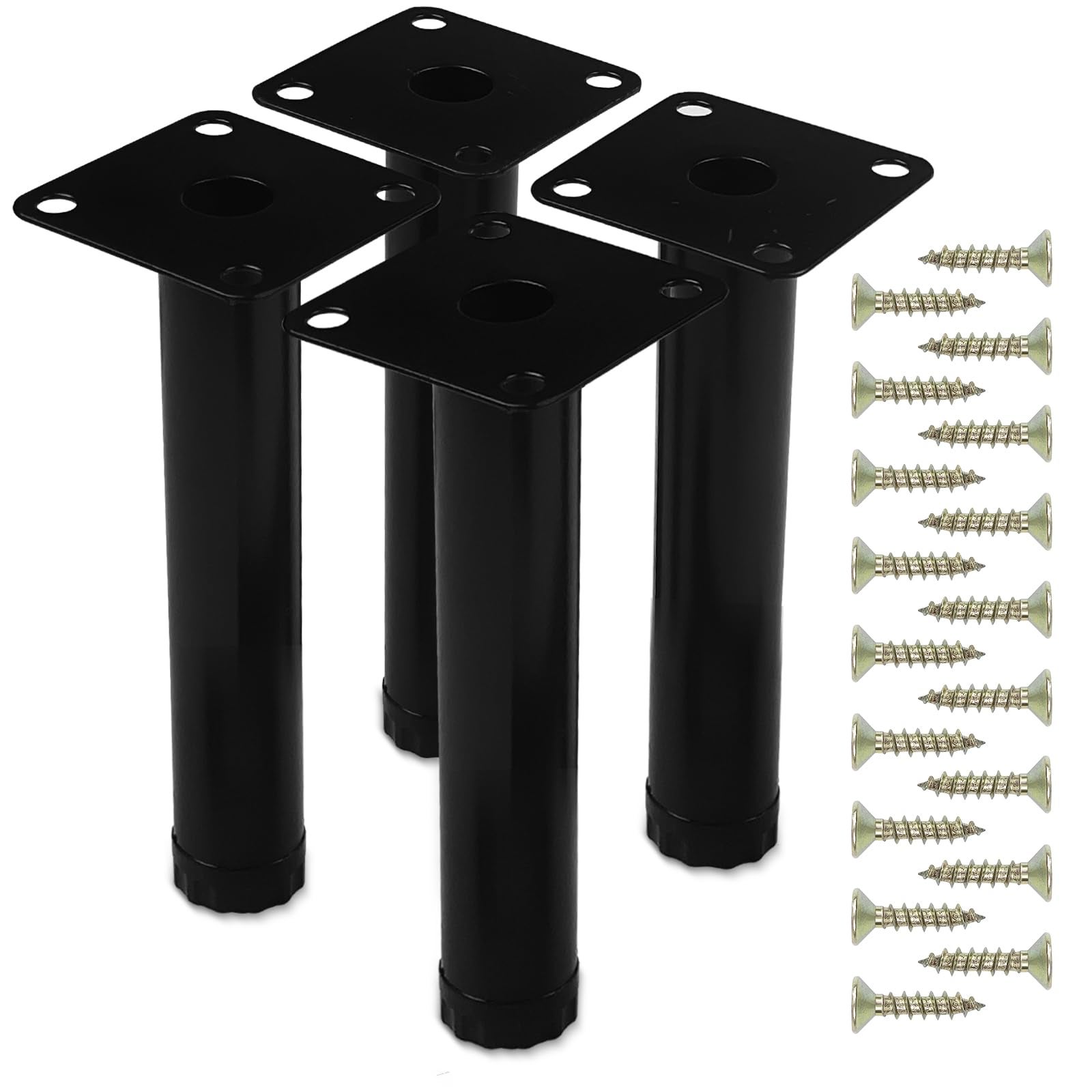 Patas para muebles de 15 cm (4 unidades),con 18 tornillos ajustables,de ...