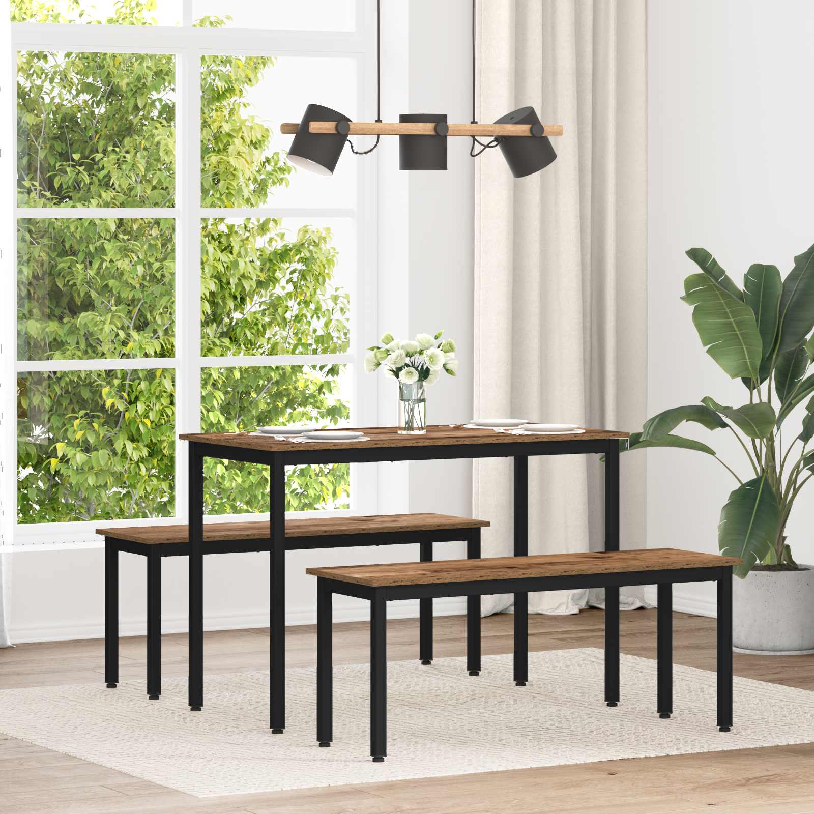 Table de salle à manger / Table de repas 110 x 100 x 75 cm | Leroy Merlin