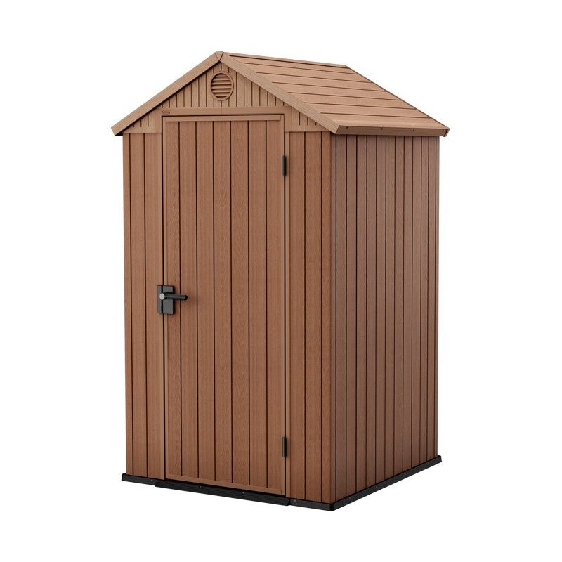 Keter Darwin 4x4 Evotech Brown Abri de jardin en résine, 123.8x117x205 ...