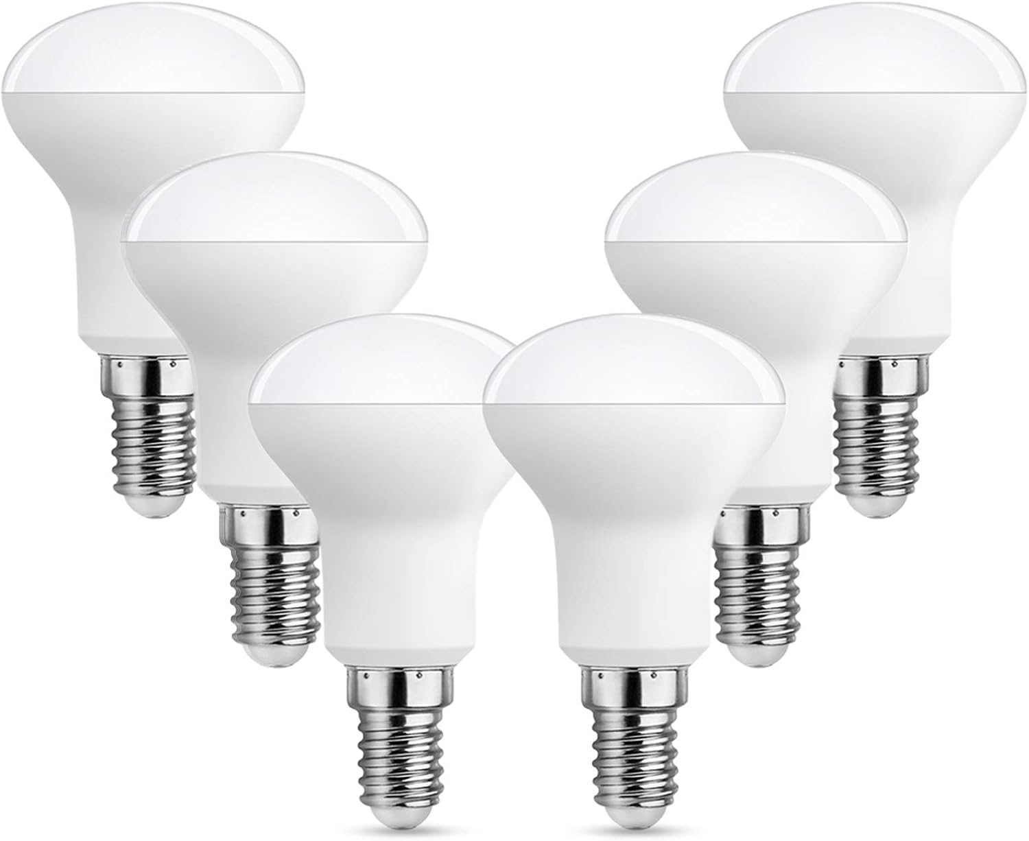 6 bombillas LED E14 de 5 W, luz blanca neutra de 4000 K, 450 lúmenes ...