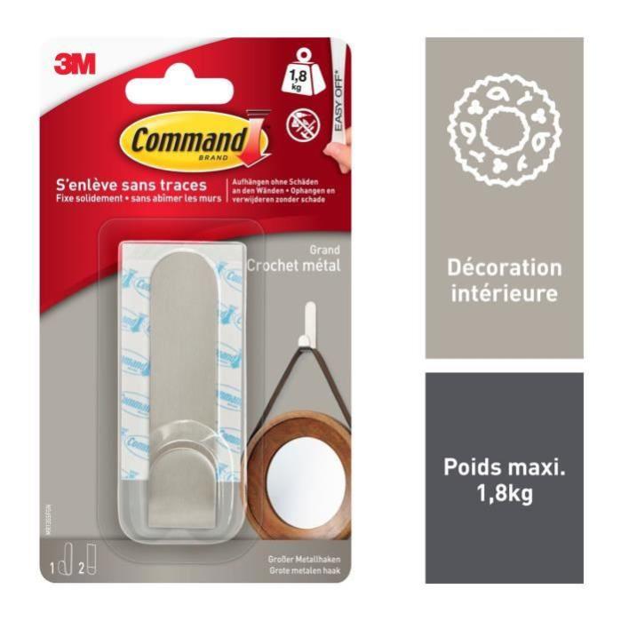 3m Crochet Métal Courbé - Grand Modele | Leroy Merlin