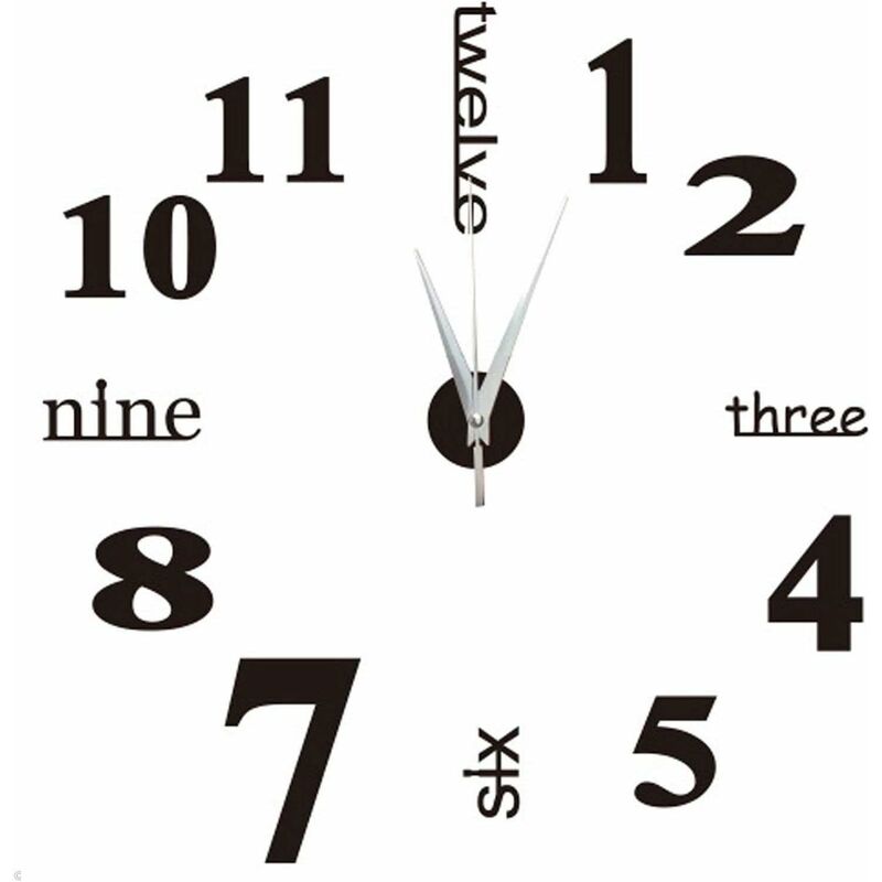 Horloge murale silencieuse, horloge murale moderne et élégante ...