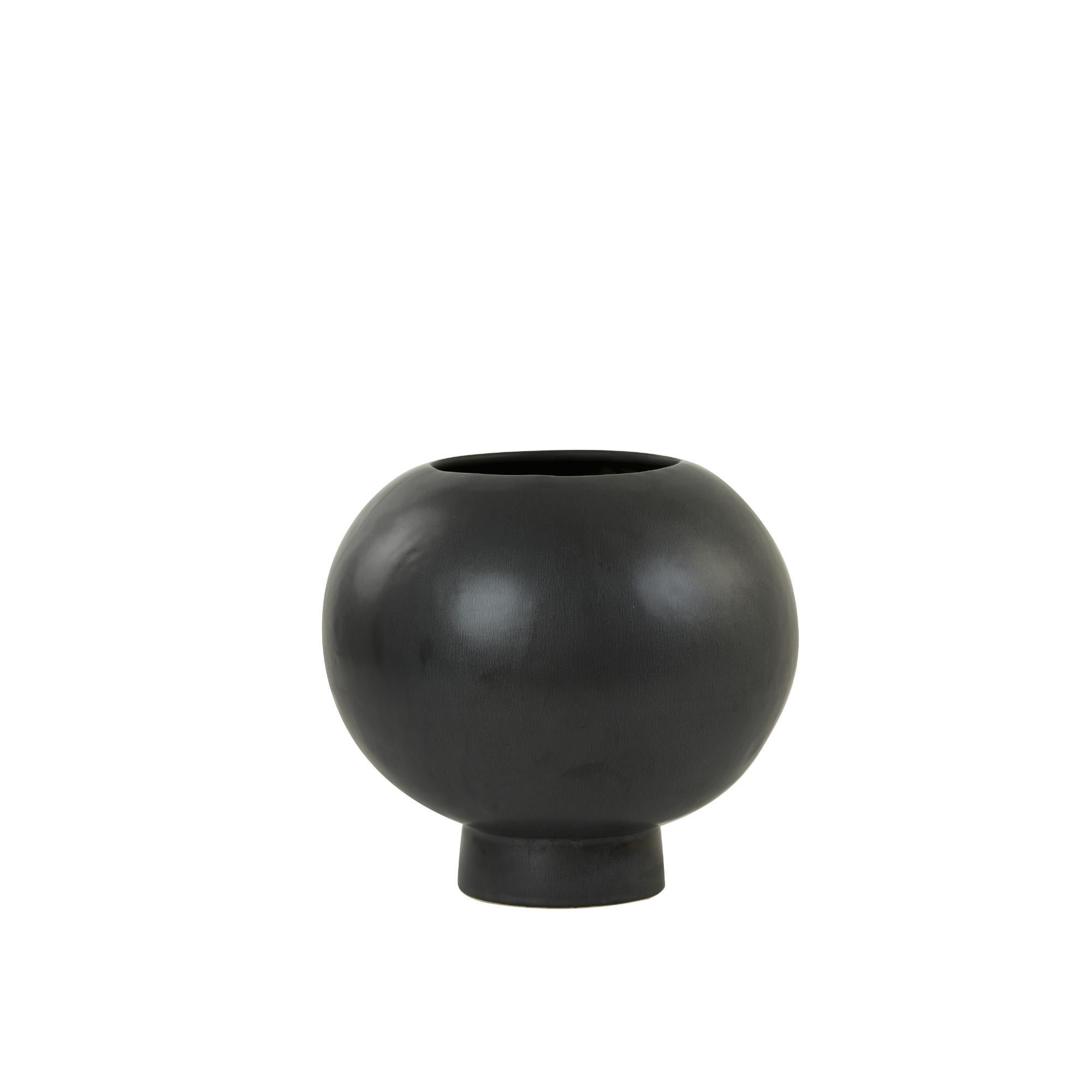 Light & Living Vase Maguli - Noir - Ø29cm | Leroy Merlin