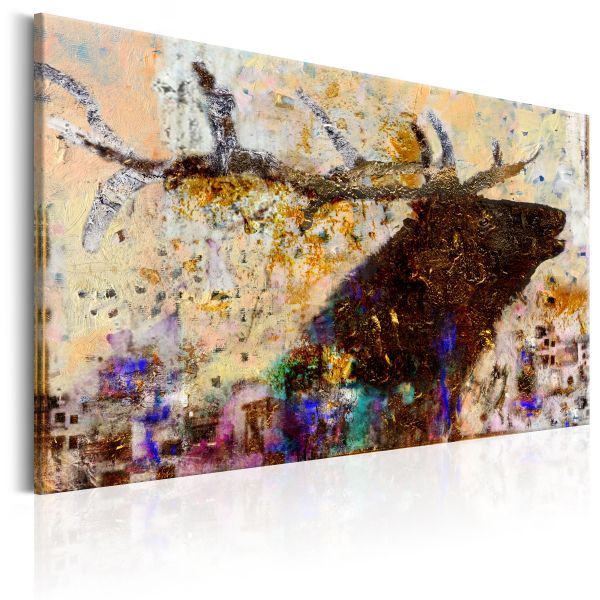 Tableau Golden Stag 90x60 cm | Leroy Merlin