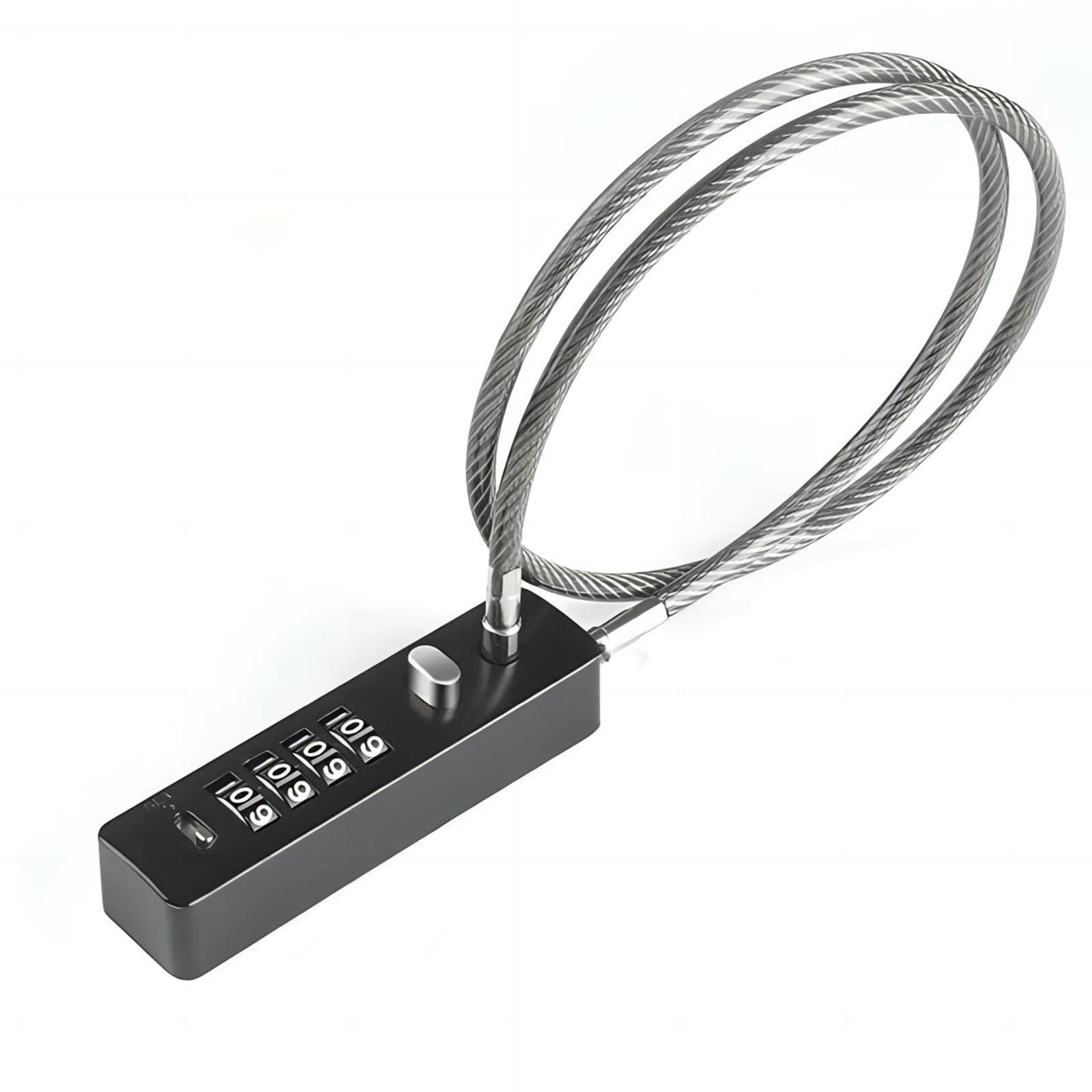 Candado de combinación con cable, candado de combinación de 30 cm de largo, candado de ...