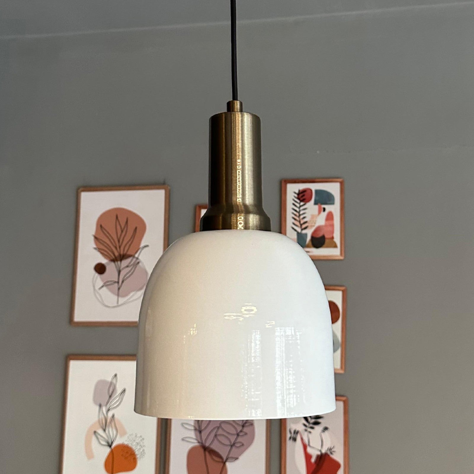 Bamyum Deep Lustre Simple à Tête de Lanterne Antique Blanche | Leroy Merlin