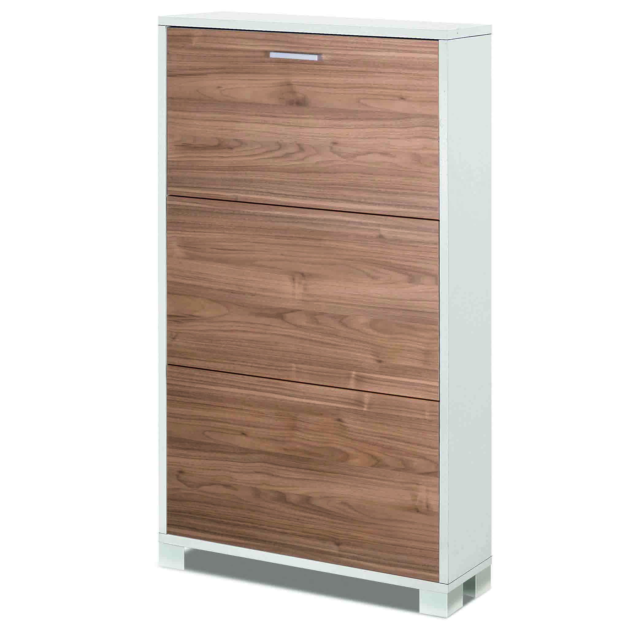 MilaniHome.it - scarpiera a 3 ante di design moderno cm 70 l x 18 p x ...