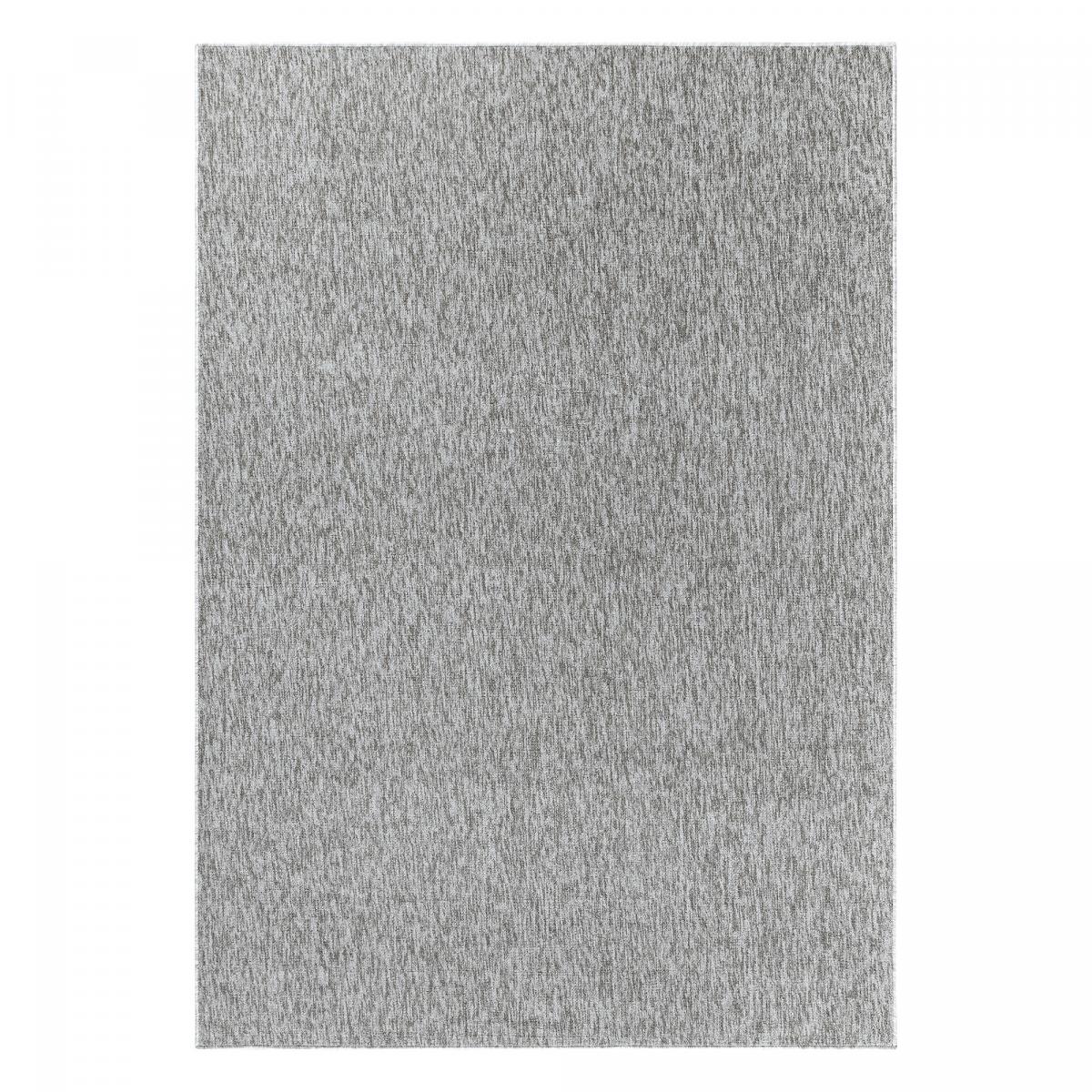 Tapis entrée 60x100 tissé gris rectangle motif uni SAKRDA | Leroy Merlin