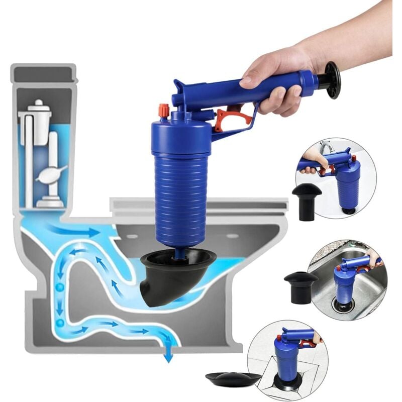 Déboucheur de toilettes avec pompe à pression, piston haute pression ...