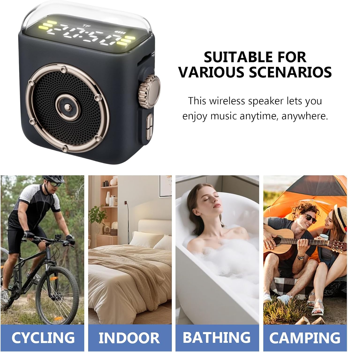 Altavoz portátil pequeño – Reproductor de música magnético – Altavoz ...